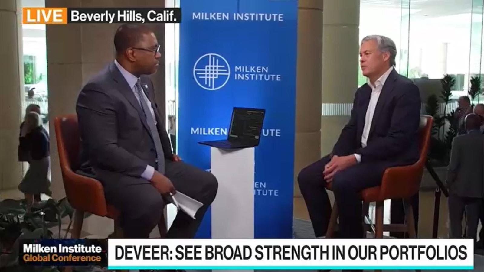 Bloomberg TV: Interview with Kipp deVeer at Milken Institute Global ...